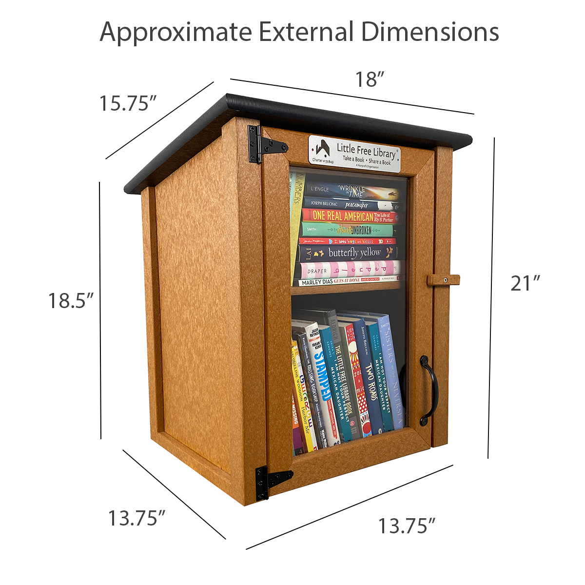 Composite Two Story Cedar Little Free Library