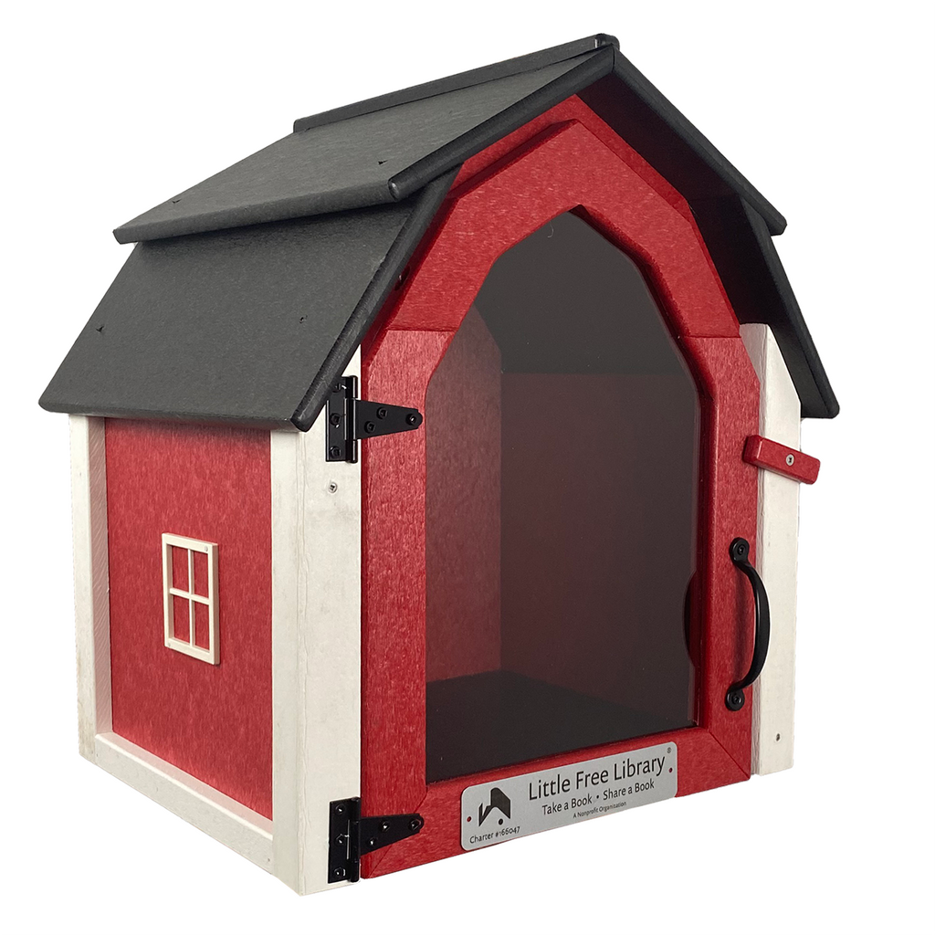 Composite Barn Red Little Free Library