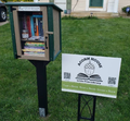 Composite Screw In Library Post and Topper Black – Little Free Library
