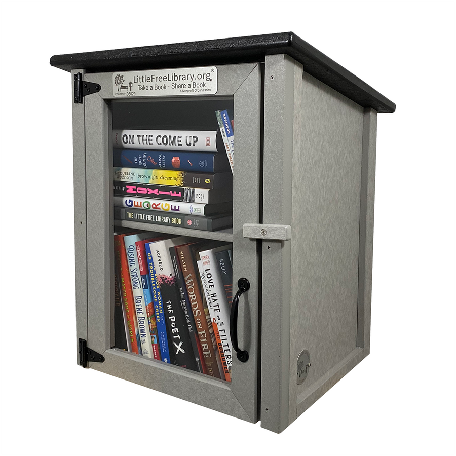 Composite Two Story Gray Kit Little Free Library